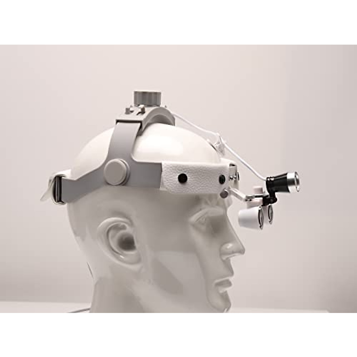EAST Dental 3.5X-R White Color LED Head Light + Dental Surgical Glasses Binocular Loupes DY-108