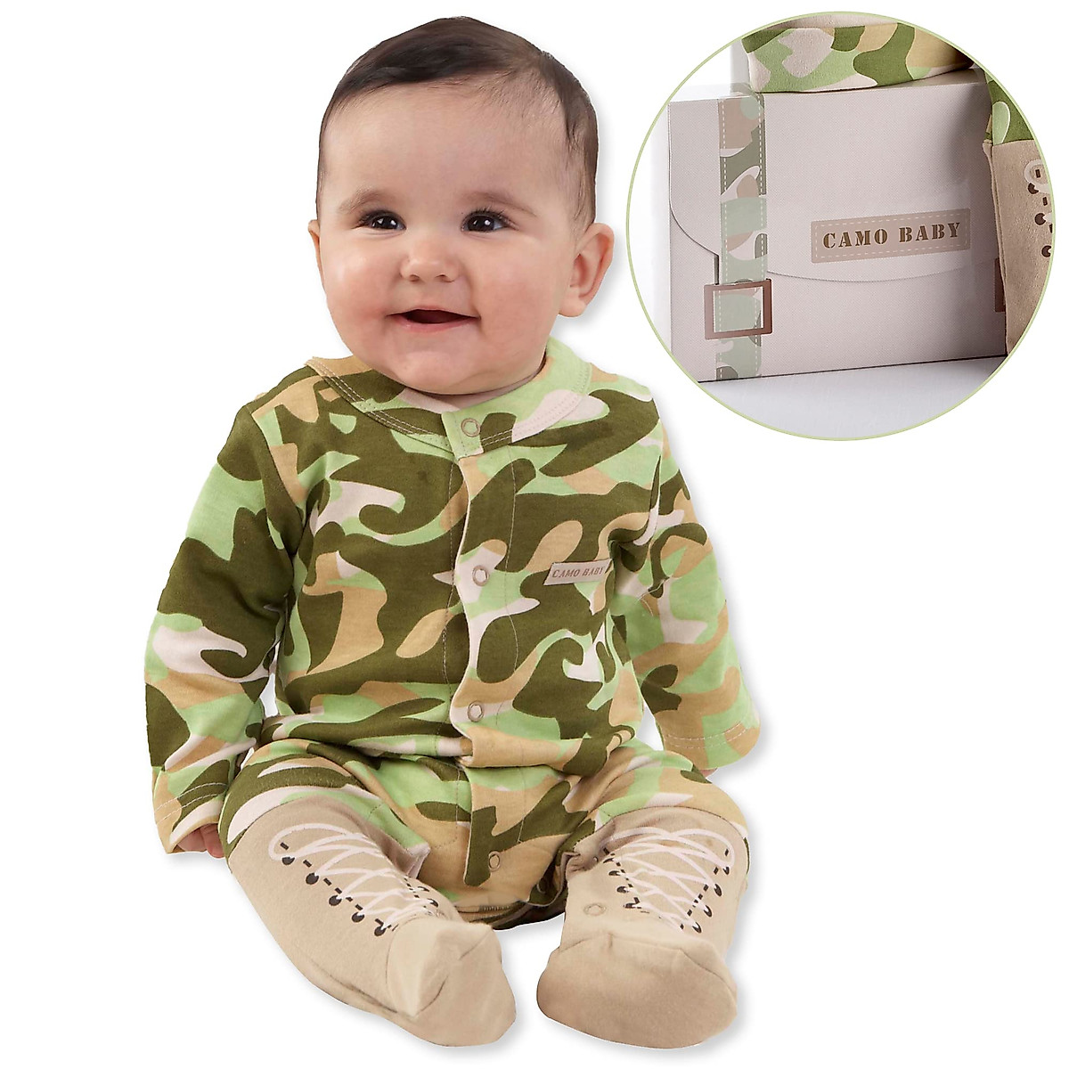 Baby Aspen, Baby Ballerina Two-Piece Layette Set in Gift Box, Newborn Onesie, Baby Halloween Costume, 0-6 Months