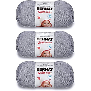 Bernat Softee Baby Yarn Solids (3-Pack) Flannel 166030-30044