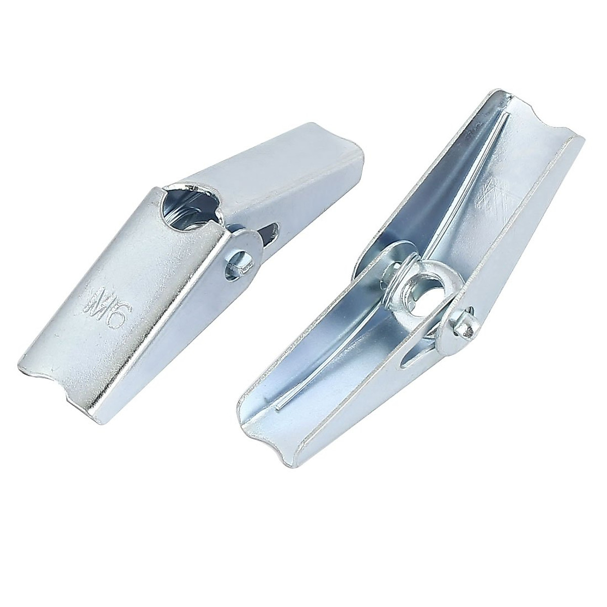 uxcell M6 Dia Female Thread Spring Loaded Hollow Wall Anchor Toggle Wing Nut 10pcs