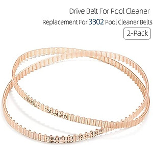 Pool Cleaner Drive Belts Replacement - for Aquabot Parts 3302 A3302PK Pool Cleaner Belts - 2 Pack