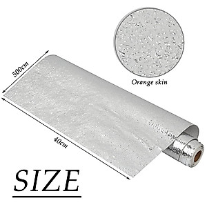 FOCCTS Kitchen Backsplash Wallpaper, Self Adhesive Peel and Stick Wallpaper Aluminum Foil Contact Paper, Oil Proof Waterproof Stove Sticker for Countertop Drawer Liner Shelf Liner 15.7'' x 196''