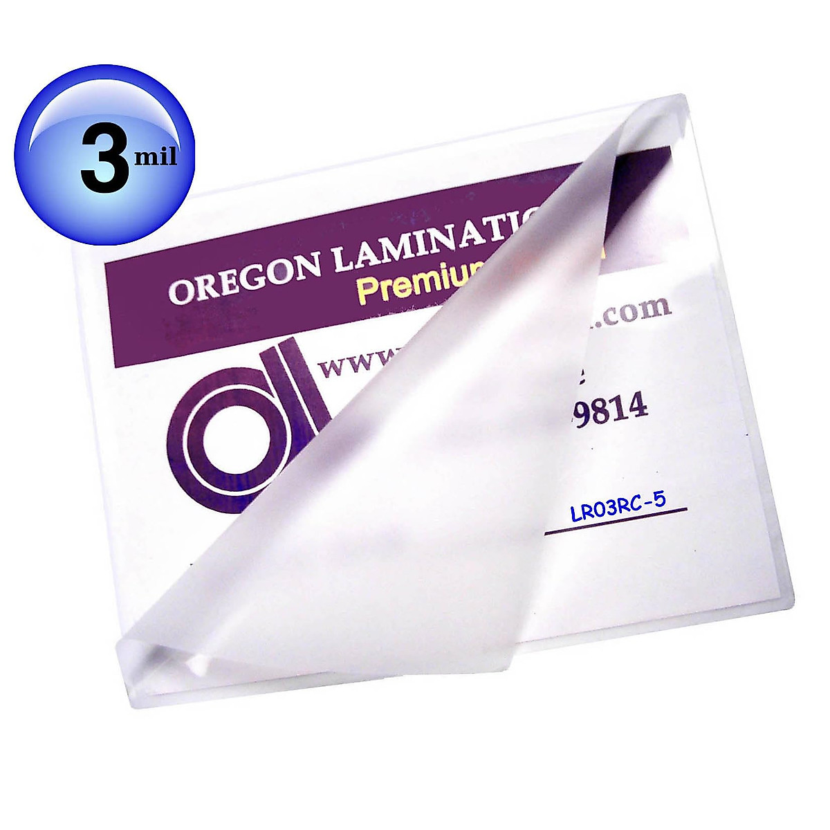Oregon Lamination Heat Activated Laminating Pouches 3 Mil 9” x 11-1/2” [Pk of 500] 229mm x 292mm x 75 microns Thick for 8.5 x 11 Letter Size Sheets, Clear