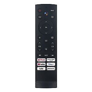 AULCMEET ERF3A90 Replaced Voice Remote Control Compatible with Hisense 4K Android Smart TV 75U9DG 65U8G 55U7G 65U7G 75U7G 55U78G 55U8G 65U78G 75U78G 55U88G 65U88G