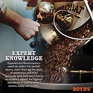 Boyd's Coffee Good Morning Blend – Medium Roast Ground Coffee – Blended from 100% Arabica – Rich & Full-Flavored – 12 oz.