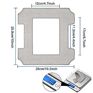 6Pcs Washable Mop Pads Replacement for Ecovacs Winbot W1/W1 Pro/W2/W2 Omni Window Vacuum Cleaner Spare Parts Mop Cloth