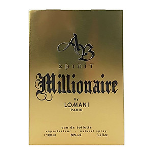 AB SPIRIT MILLIONAIRE by Lomani EDT SPRAY 3.4 OZ for MEN