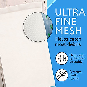 IMPRESA [10 Pack] Pre Filter Hot Tub Socks to Extend The Filter Life - Made in USA - Spa Prefilter & Pool Skimmer Socks for A Cleaner Soak - Ultrafine Mesh Pre Filter Sock - Easy to Install