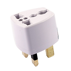 ANRANK UN6688AK 2 Packs Universal EU/USA/AU to UK GB England AC Power Plug Adapter Travel Converter