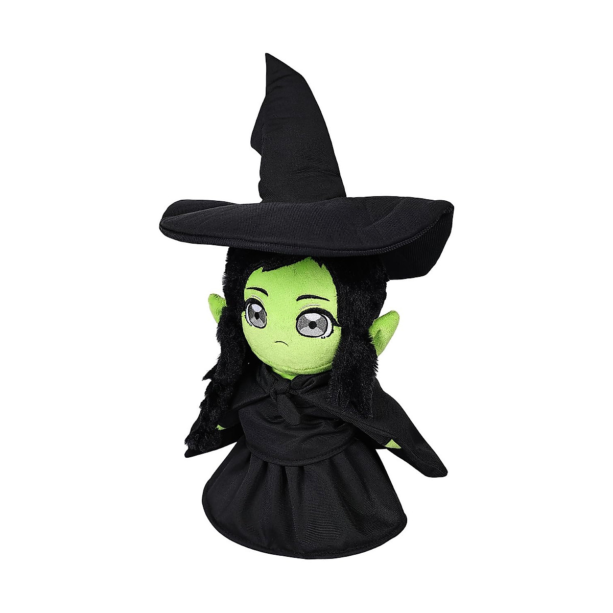 Pacreck Witch Plush Doll Stuffed Animal Witch Wizard Plushies Toy Cute Soft Christmas Pillow Birthday Party Gifts 16.5in (Black)