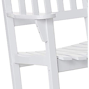 Cambridge Casual Bentley Porch Rocking Chair, Cream White
