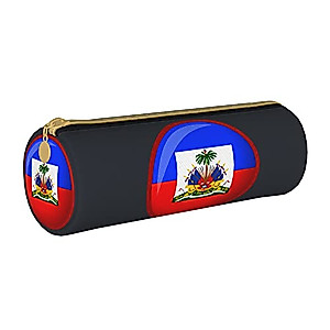 Haitian Flag Pencil Pen Case Pencil Case Cosmetic Bag Makeup Pouch For Office School