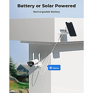 2K Security Battery Camera Outdoor Wireless Solar with Dual Lens 150° PIR Angle, 2.4/5GHz WiFi, Human/Vehicle Detection, Motion Spotlights Color Night Vision, Two Way Talk, Reolink Duo w/Solar Panel