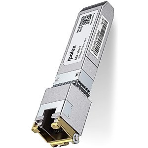 1.25/2.5/5/10G SFP+ to RJ45 Transceiver, 10GBase-T Copper SFP+ Module, 10G-T RJ45 Transceiver Compatible for Cisco SFP-10G-T, Ubiquiti F-RJ45-10G, Mikrotik, Netgear, TP-Link, D-Link and More