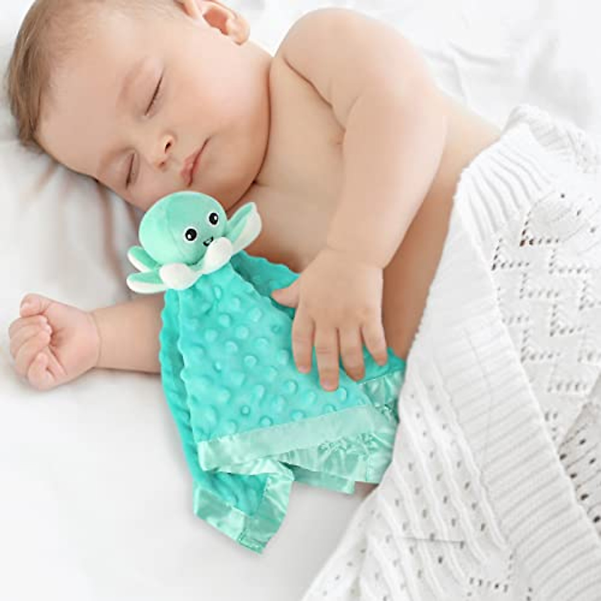 JARIFERR Baby Security Blanket Loveys for Baby Snuggle Toy Plush Octopus Stuffed Animal Baby Gifts for Girls and Boys Newborn