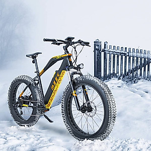 MZZK BIKE BAFAGN 750W Motor Electric Bike for Adults Fat Tire 7-Speed Powerful Mountain E-Bike with 48V Lithium Battery and Multi-Function Display, Black