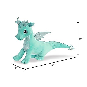 Aurora® Enchanting Sparkle Tales™ Willow Dragon™ Stuffed Animal - Magical Adventures - Endless Play - Blue 12 Inches