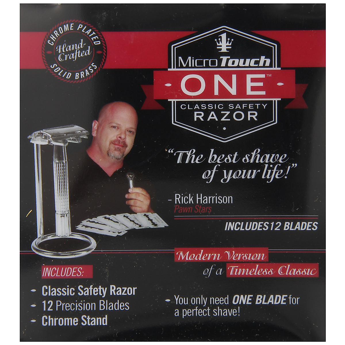 Micro Touch Safety Razor Chrome