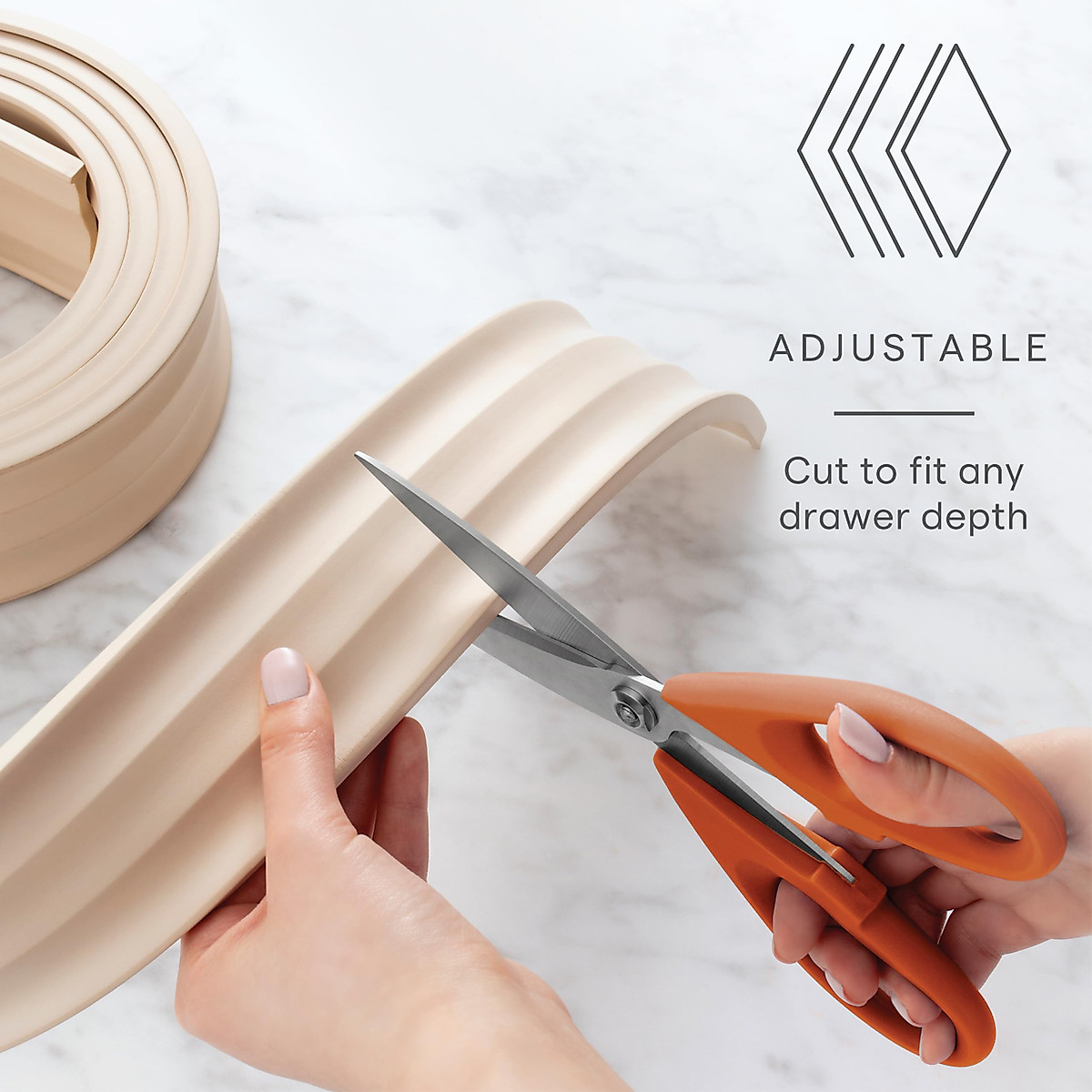 YouCopia SpiceLiner Spice Drawer Liner, 10ft Roll, Sandstone