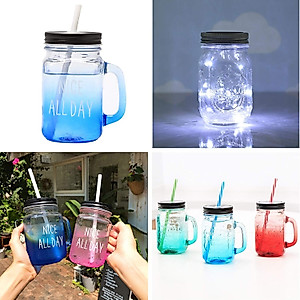 36 Pcs Mason Jar Lids Regular Mouth, Mason Jar Lids with Straw Hole, Stainless Steel Mason Canning Lids Regular Mouth, Leak Proof Reusable Ball Canning Lids for Food Storage, Black