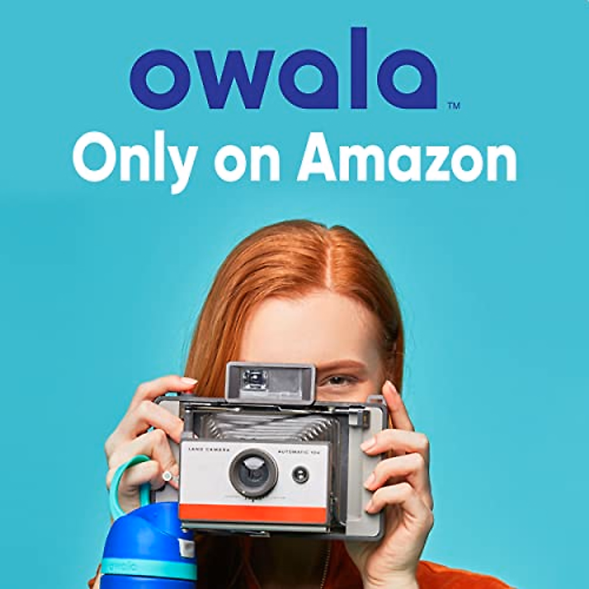 Owala FreeSip Insulated Stainless Steel Water Bottle with Straw for Sports and Travel, BPA-Free, 24-oz, Orange/Green (Camo Cool)