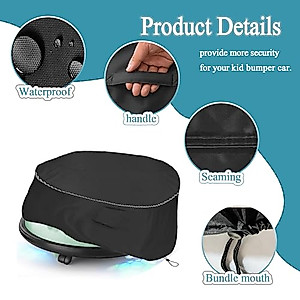 YUYAKACover Electric Ride On Bumper Car Cover,Kids Bumping Toy Gifts Cars Cover,Waterproof Toy Cover for Toddler Bumper Car Outdoor 28"D x 18"H,Black