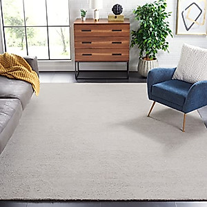 SAFAVIEH Metro Collection Area Rug - 9' x 12', Natural & Ivory, Handmade Wool, Ideal for High Traffic Areas in Living Room, Bedroom (MET999A)