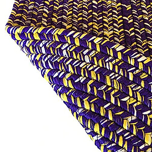 Capel Rugs 0301VS04000600445 Team Spirit Area Rug, 4' x 6', Purple Gold