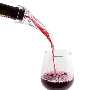 Wine Aerator Pourer Edible Grade Acrylic Material Olecranon Shaped Decanter Spout Included Gift Box