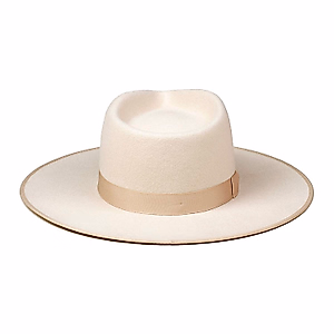 Lack of Color Women's Rancher Fedora Hat (Ivory, Small (55 cm))