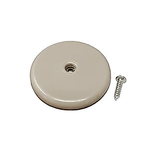 Shepherd Hardware 9454 2-1/2-Inch Round, Adhesive Slide Glide Furniture Sliders, 4-Pack , Beige