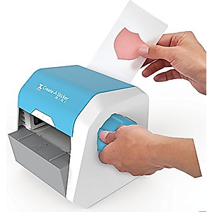 Xyron Create-A-Sticker, Mini, 2.5” Sticker and Label Maker Machine for Small Business and DIY Crafts, Portable, Includes Permanent Adhesive, Pre-Loaded (XRN250-CFTEN)