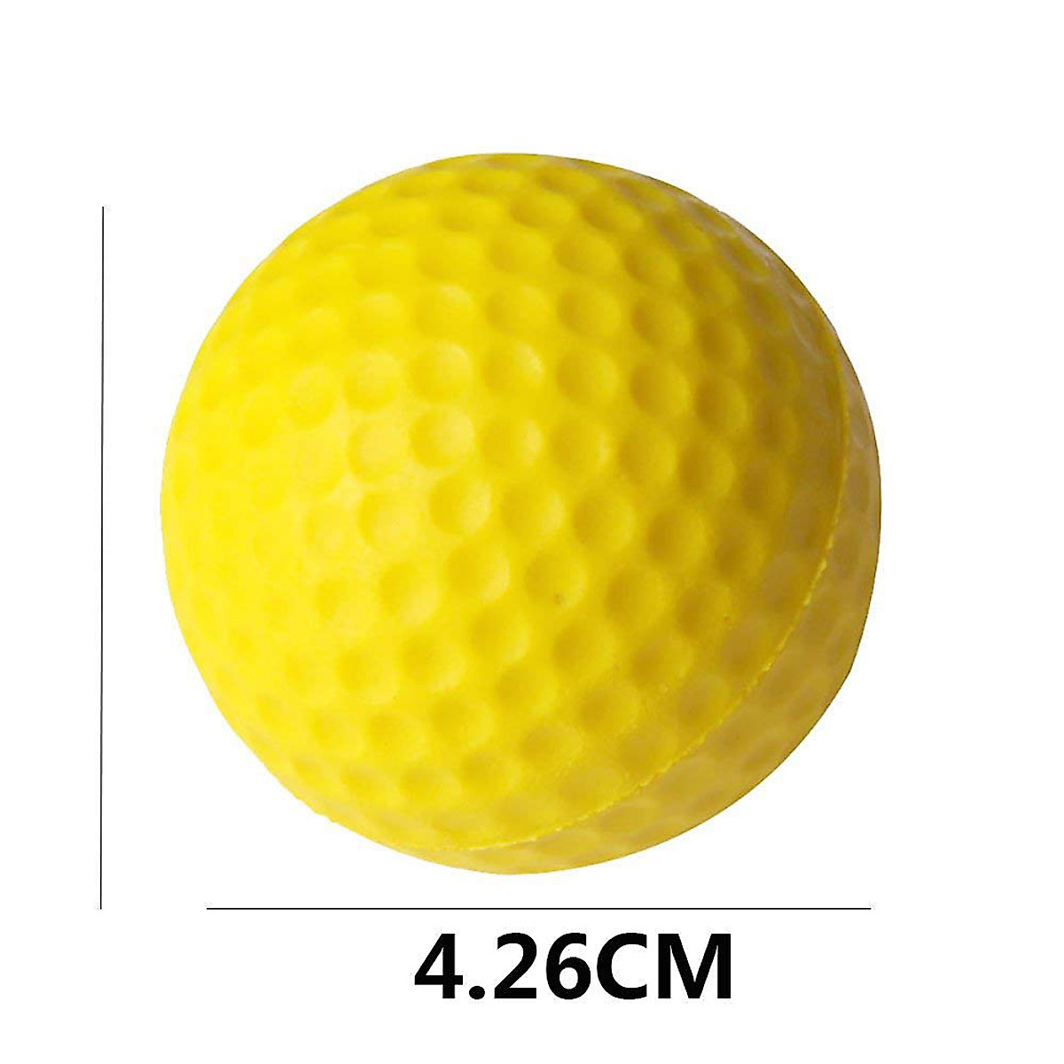 Dsmile Practice Golf Balls, Foam, 36 Count, Yellow