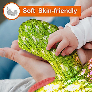 Hunfur Talking Cactus Toy That Talks Back,Volume Adjustment Dancing Mimicking Cactus Baby Toy,Singing Record Repeat What You Say, Sunny Silly Light Up Tummy Time Funny Gift for Toddler Boys Girls Toys