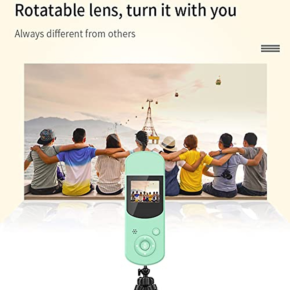 Portable HD Digital Camera Fill Light and Infrared Night Shot Function for Cycling Mountaineering Running