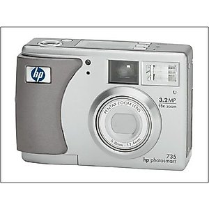 HP PhotoSmart 735 - Digital camera - compact - 3.2 Mpix - optical zoom: 3 x - supported memory: MMC, SD