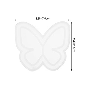 ARTIBETTER 3Pcs/ Set Jewelry Tray Silicone Mold Round Heart Butterfly Shape Trinket Tray Resin Molds Crystal Epoxy Casting Mold for DIY Rings Jewelry Dish