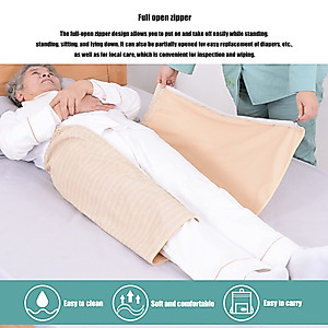 LENEDI Large Adult Wearable Incontinence Mattress, Diaper Skirt for Adults, Washable Bed Mats Bedwetting Highly Absorbent Menstrual Period Mat Reusable Elderly, Children