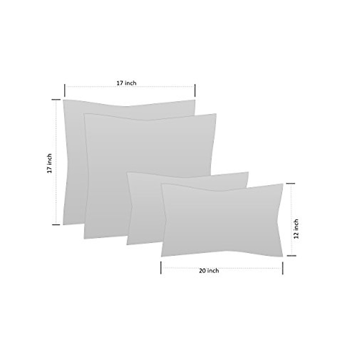 RSH Decor Indoor Outdoor Set of 4 (2-17"x17" Square and 20"x12") Lumbar Decorative Toss Throw Pillows - Yellow, Orange, Blue, Pink Bright Artistic Floral