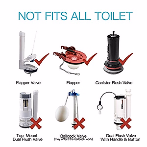 Techo Touchless Toilet Flush Kit with 8” Sensor Range, Adjustable Sensor Range and Flush Time, Automatic Motion Sensor Powered by Batteries