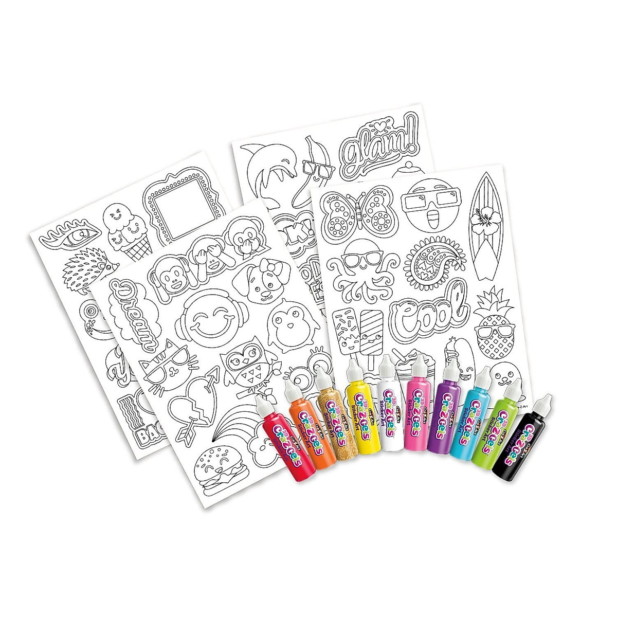 Cra-Z-Art CRA-Z-Gels 3D Deluxe Set DIY Sticker Kit
