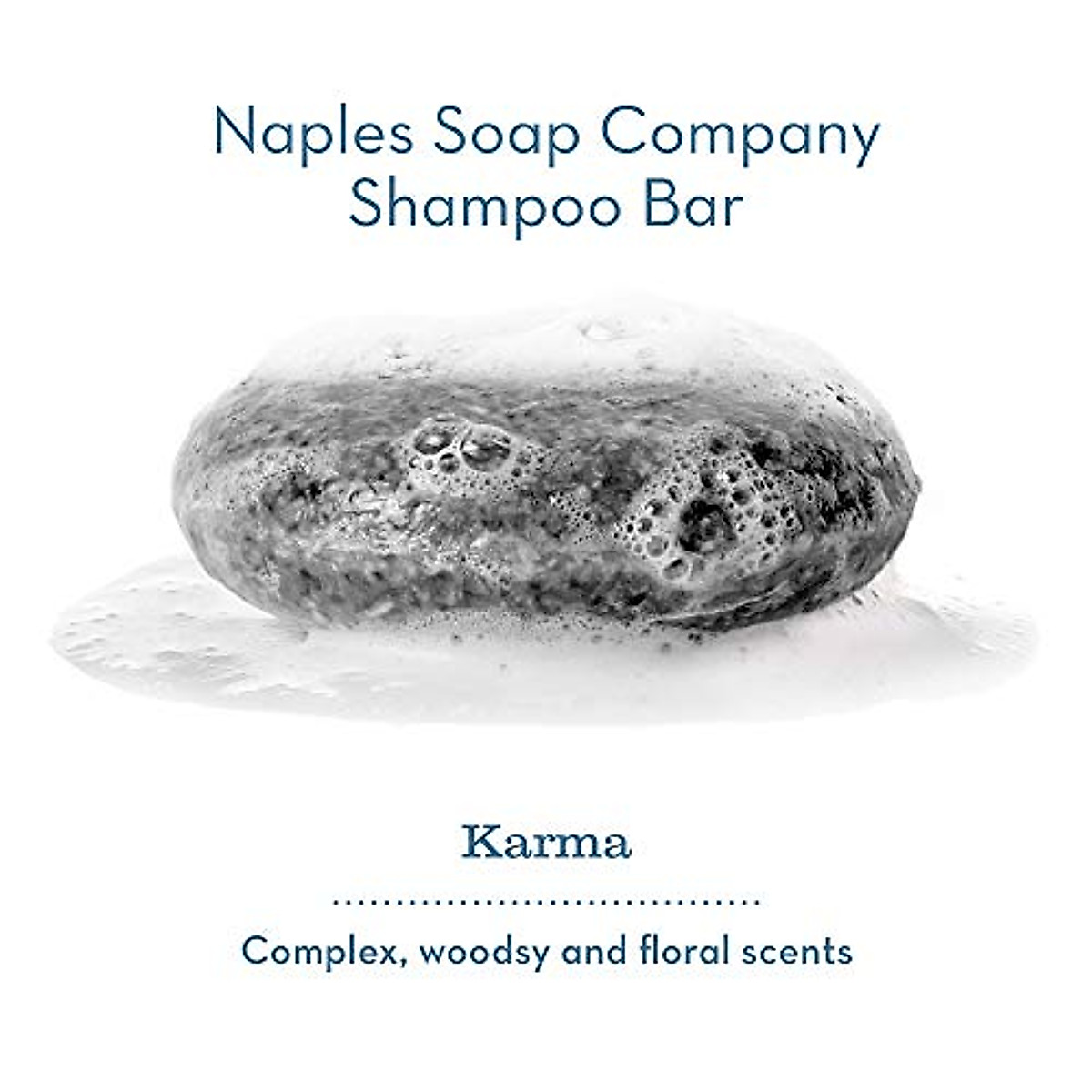 Naples Soap Company, 50-75 Use, Solid Shampoo Bar, Gentle, Eco-Friendly Haircare Helps Ensure Nourished and Healthy Hair, All Hair Types, Karma, 1.75 oz.