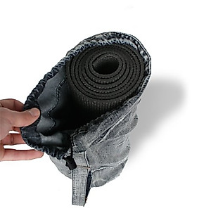 AURORAE Extra Large Yoga Mat Denim Bag for Men and Woman; Also used for Fitness, Pilates, Aerobic workout, Travel mats for people on the Go