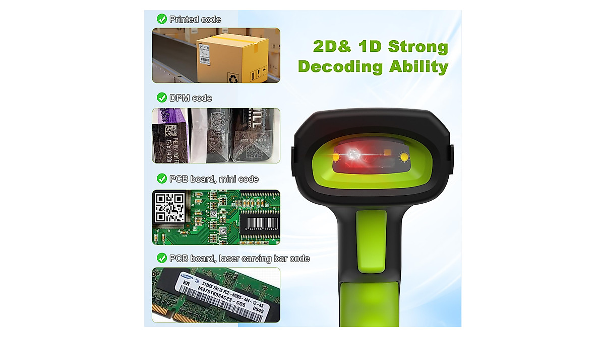 Alacrity 2D Wireless Scanner: 1968ft Range, Wireless Charging