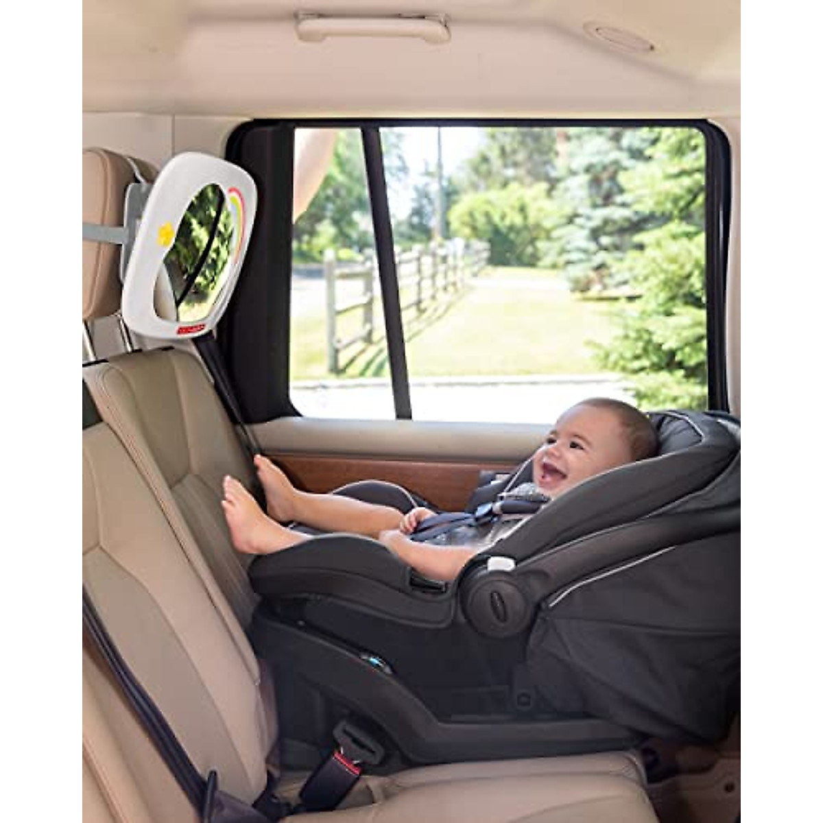 Skip Hop Baby Car Mirror, Silver Lining Cloud Entertainment Mirror