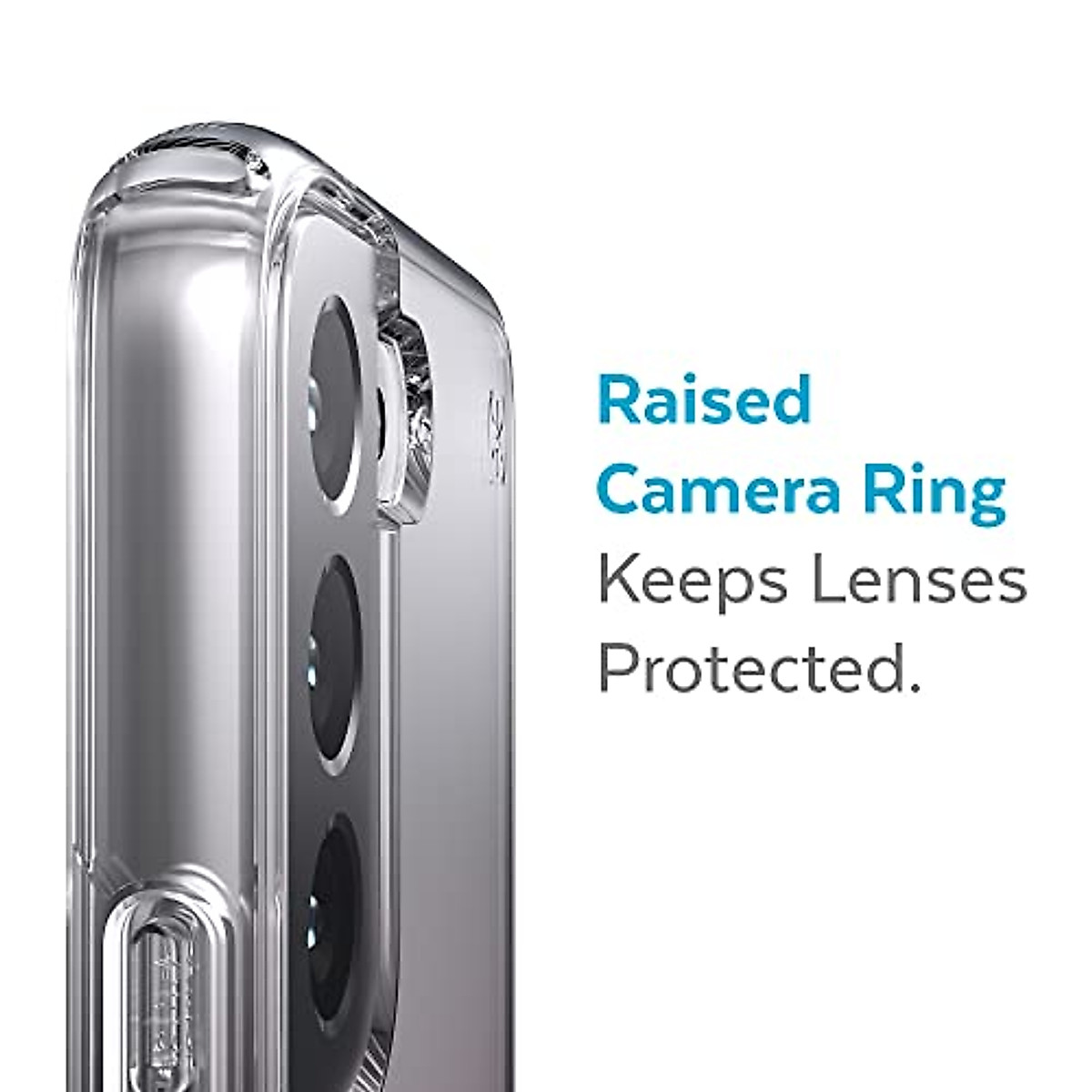 Speck Products Presidio Perfect Clear Ombre Samsung Galaxy S22 Case, Clear/Vintage Rose Fade