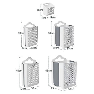 Collapsible Laundry Hamper 3 Packs Laundry Basket Portable Dirty Clothes Basket Space Saving Foldable Storage Multi-function Container