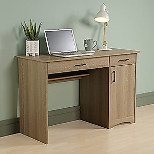 Sauder Beginnings Desk, L: 46.81" x W: 18.50" x H: 29.96", Summer Oak Finish