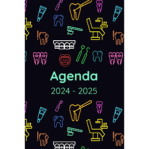 Agenda 2024-2025: Regalo per Dentista, Studente Odontoiatrico, Igienista Dentale, Assistente Dentista, Pianificatore Settimanale e Mensile (Italian Edition)