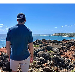 Joe's USA Koloa Surf Thruster Logo Mesh Back Trucker Hat in Black with White Logo